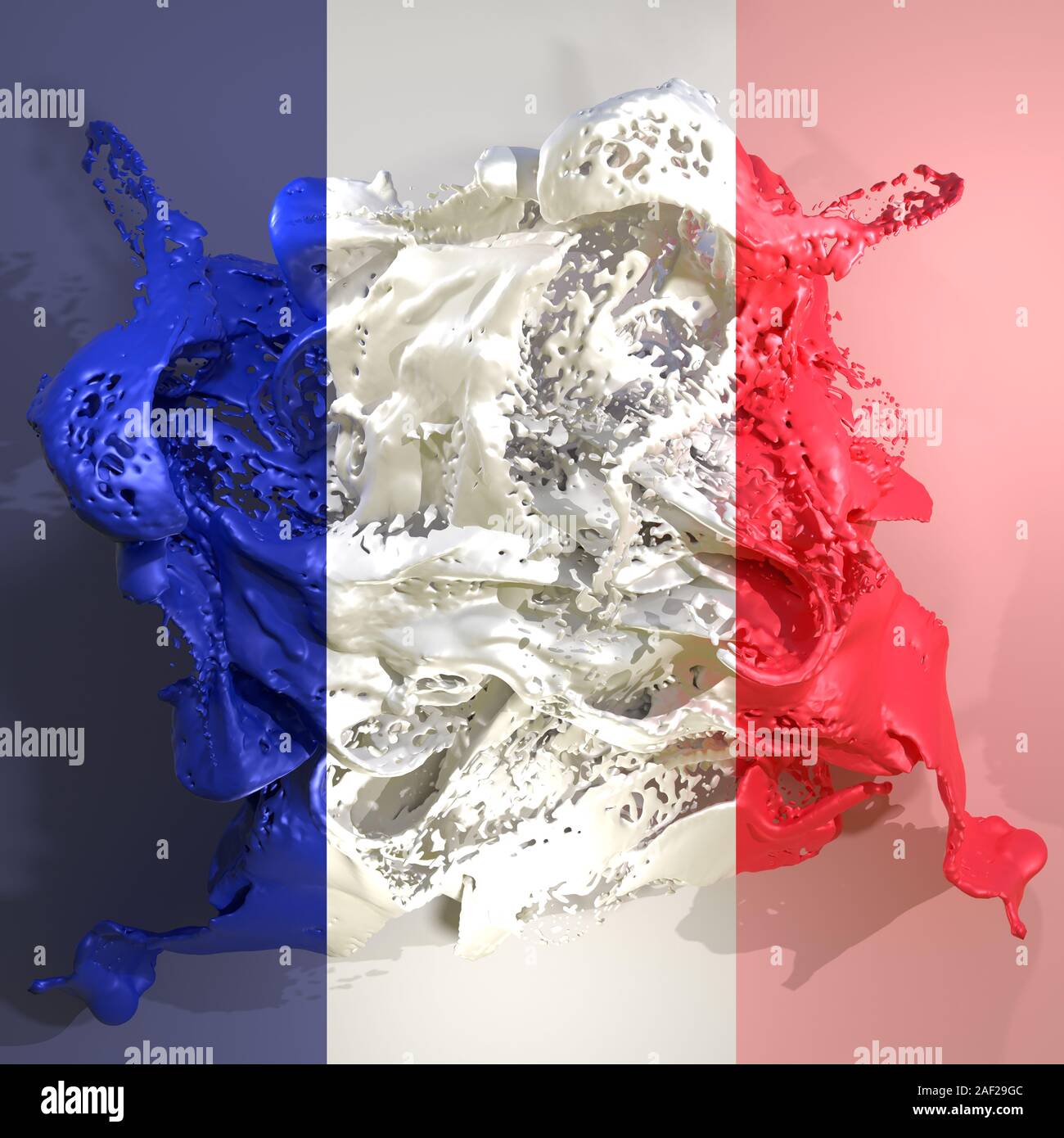 France splash flag hi-res stock photography and images - Alamy