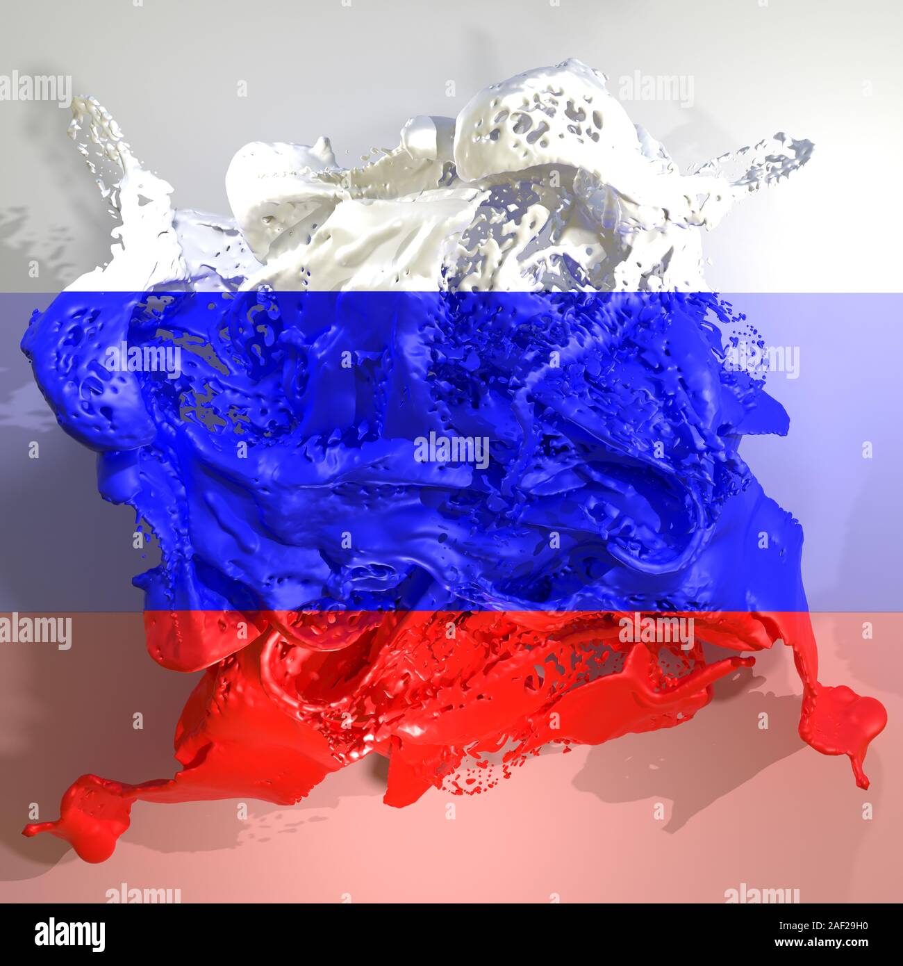 Wavy russian flag hi-res stock photography and images - Alamy