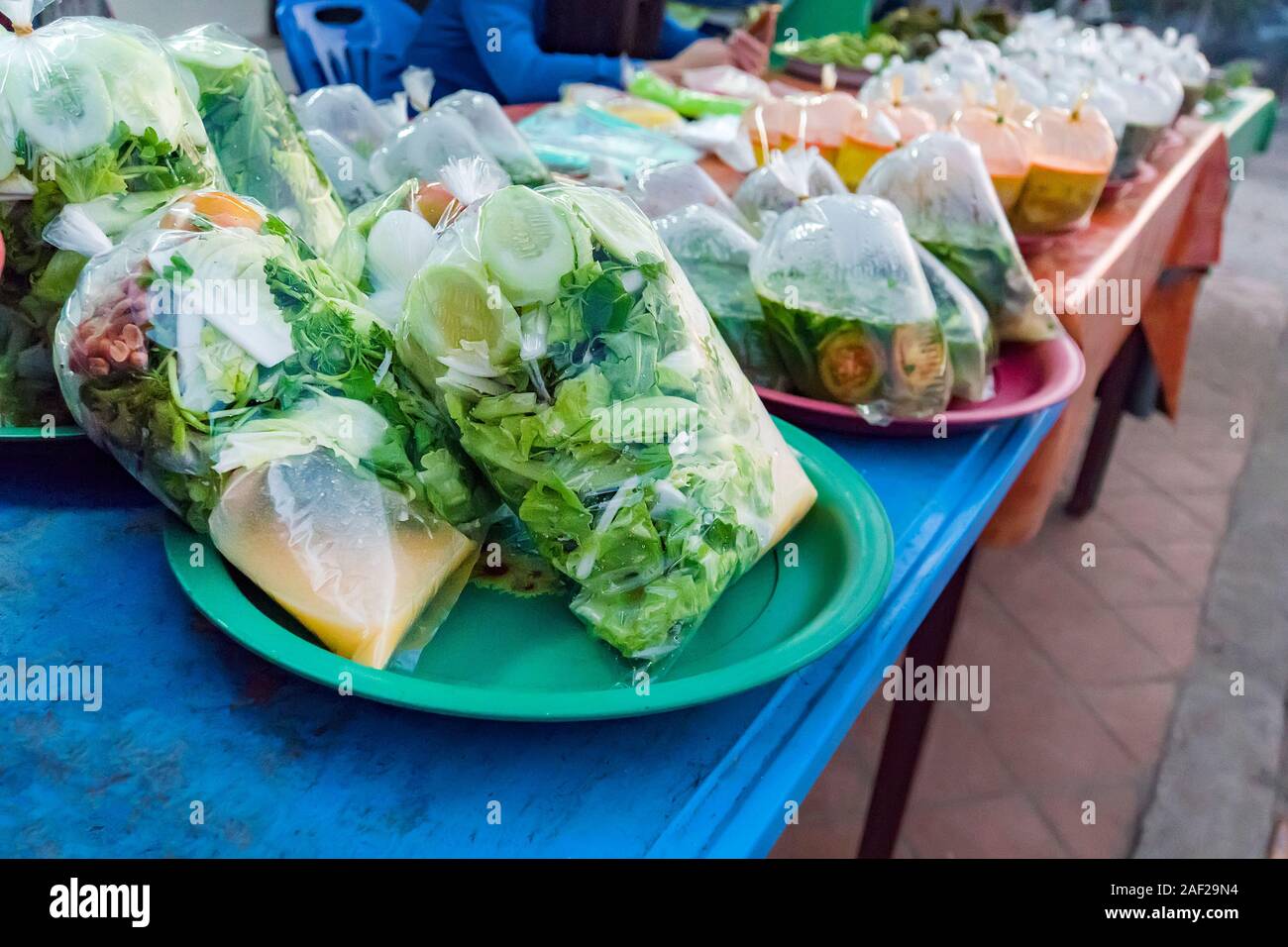 Food in plastic hi-res stock photography and images - Alamy