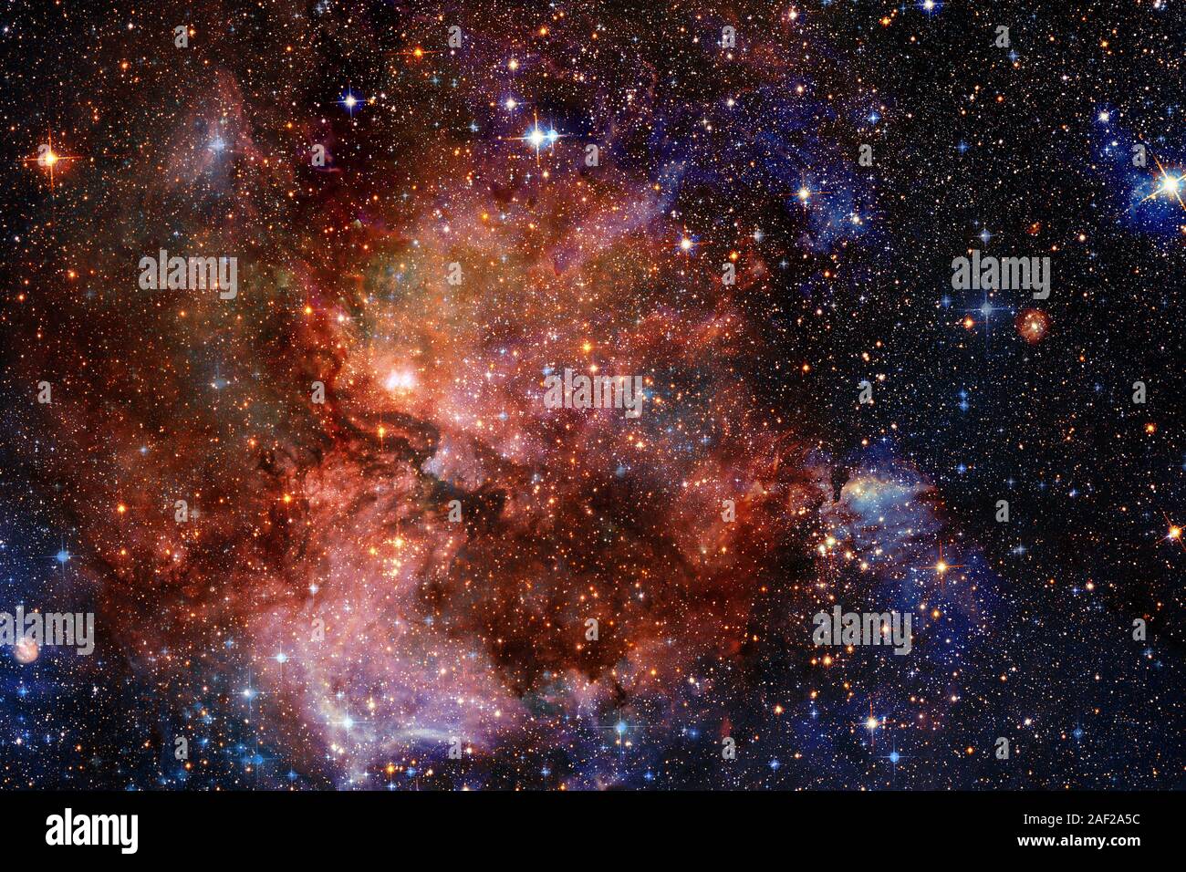 Infinite space with nebulae and stars. Elements of this image furnished ...
