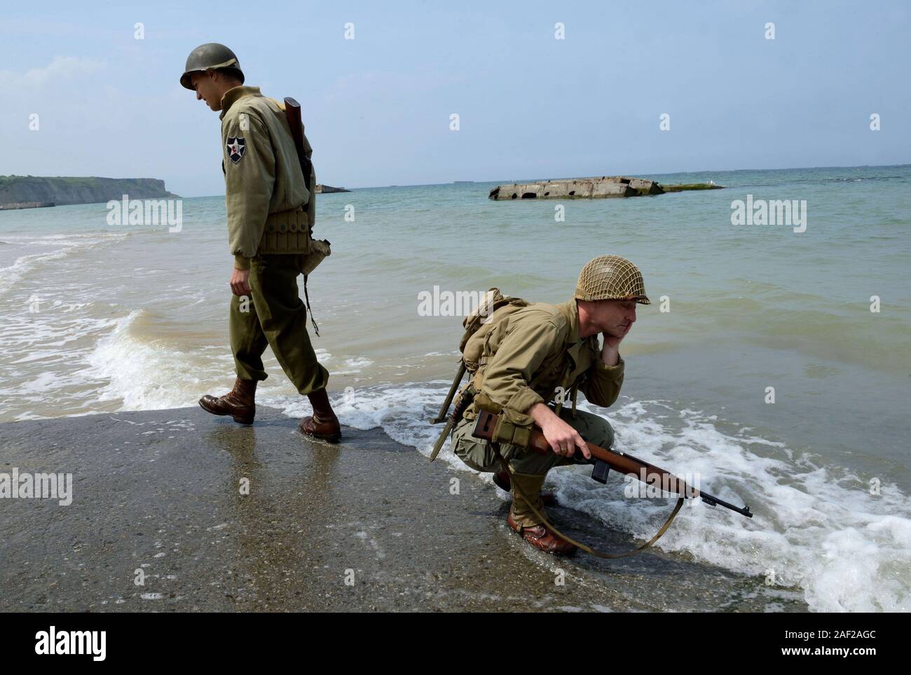 Arromanches (Normandy, north-western France): 70th anniversary of the ...