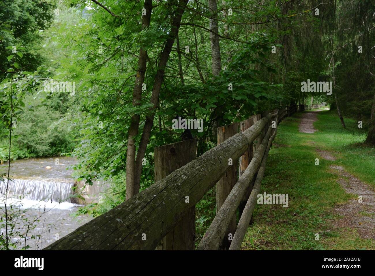 A small quiet path in the park, ideal for a walk Stock Photo - Alamy