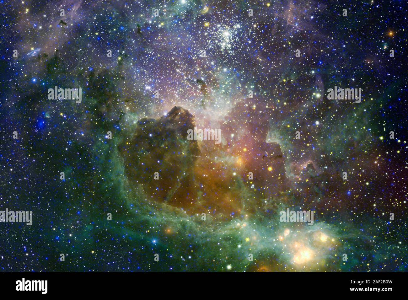 Infinite space with nebulae and stars. Elements of this image furnished ...