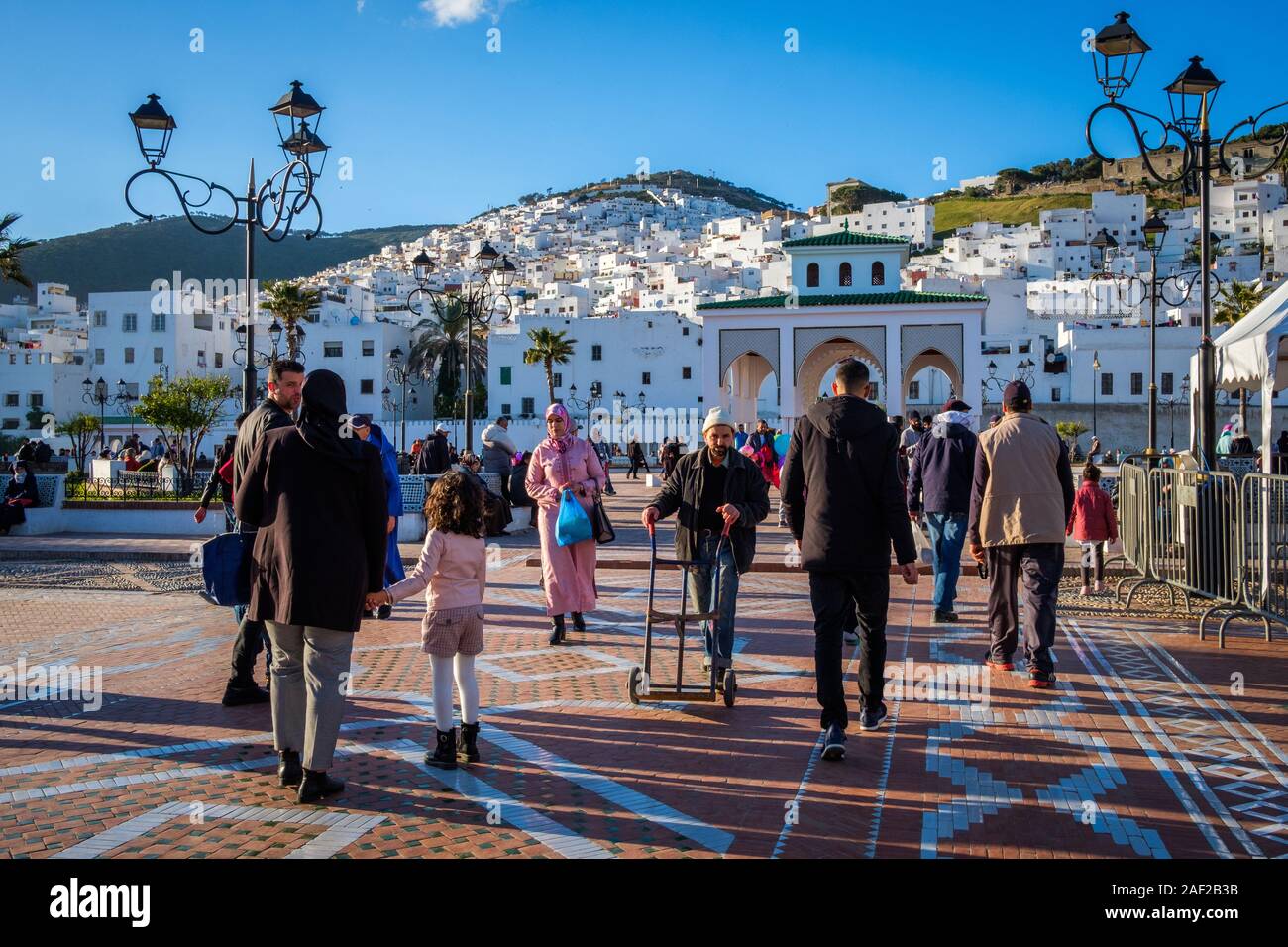Morocco, Tetouan: El Feddane Square Stock Photo - Alamy