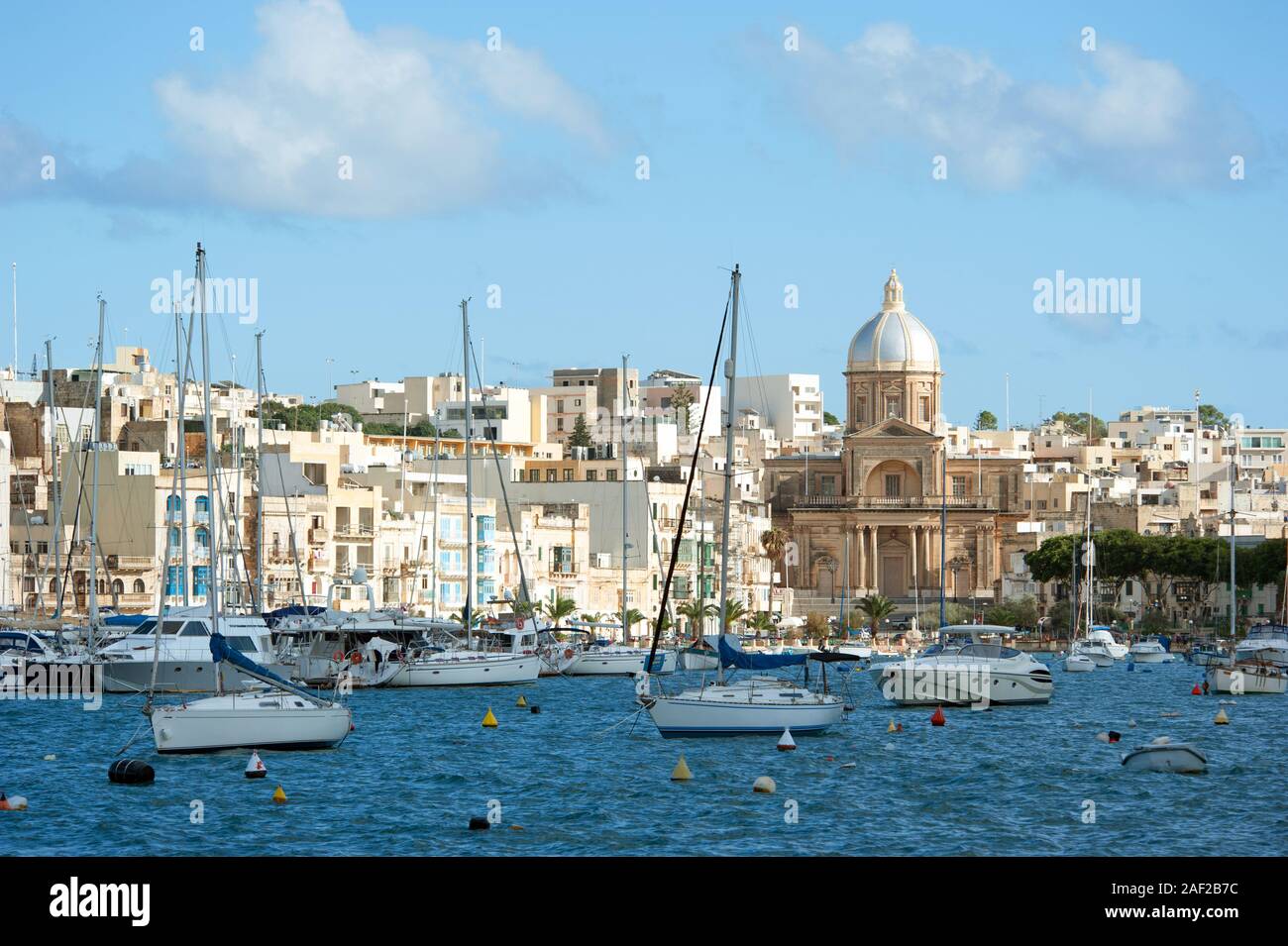 St. Joseph Church on the waterfront of Kalkara, Malta Stock Photo - Alamy