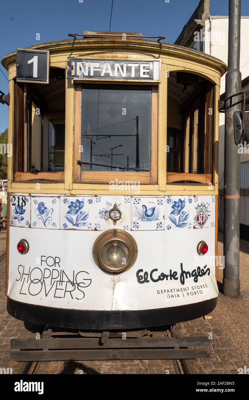 Electric historical tramcar on route 1 hi-res stock photography and ...