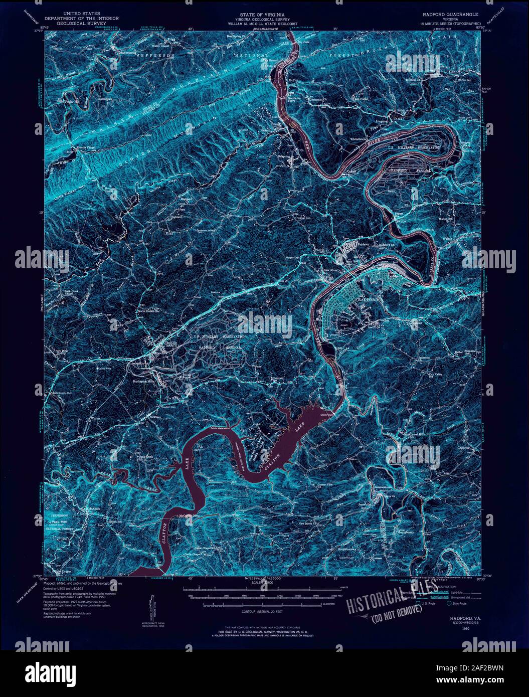 Map of radford hi-res stock photography and images - Alamy
