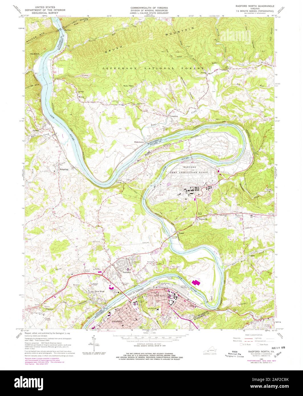 Map of radford hi-res stock photography and images - Alamy