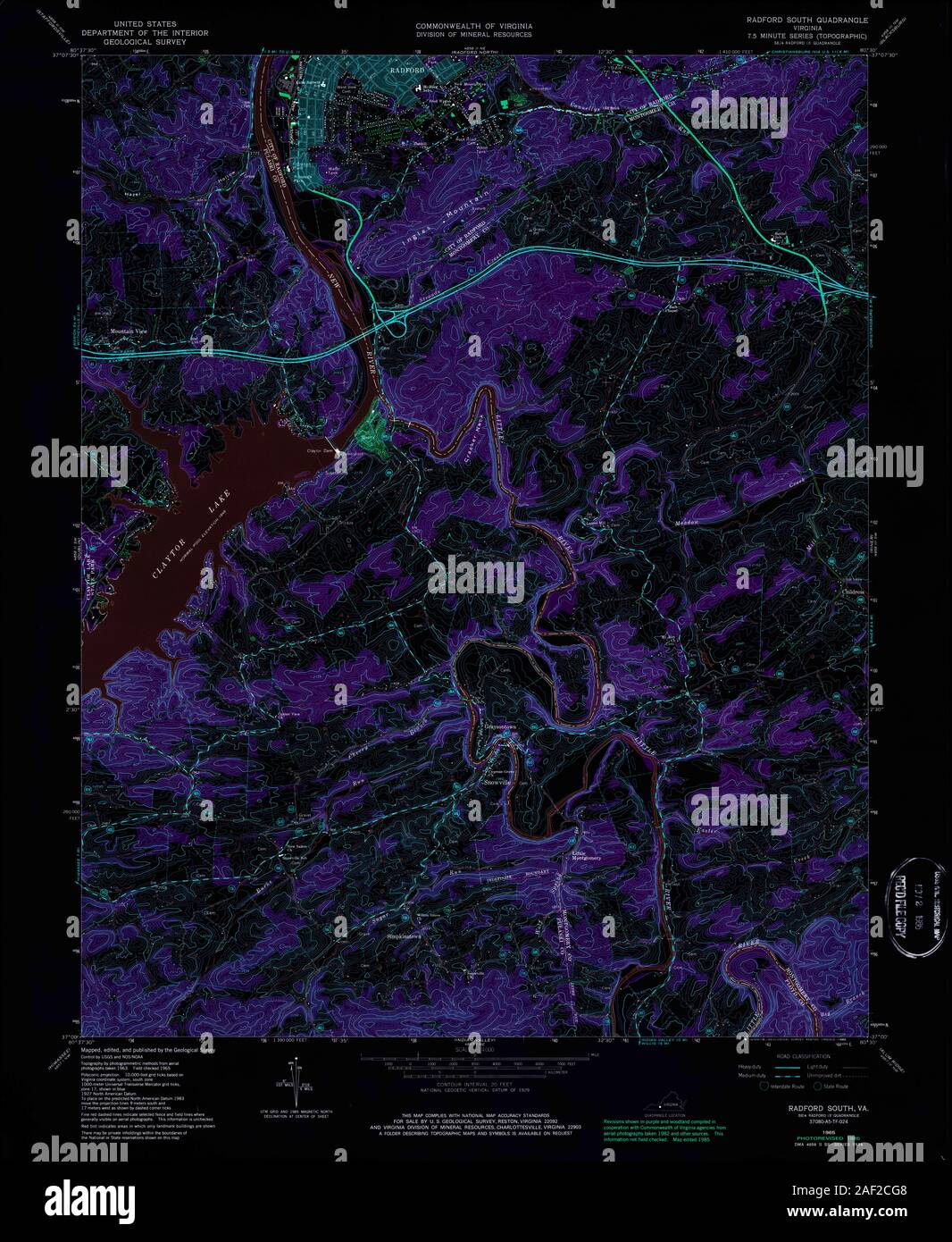 Radford map hi-res stock photography and images - Alamy