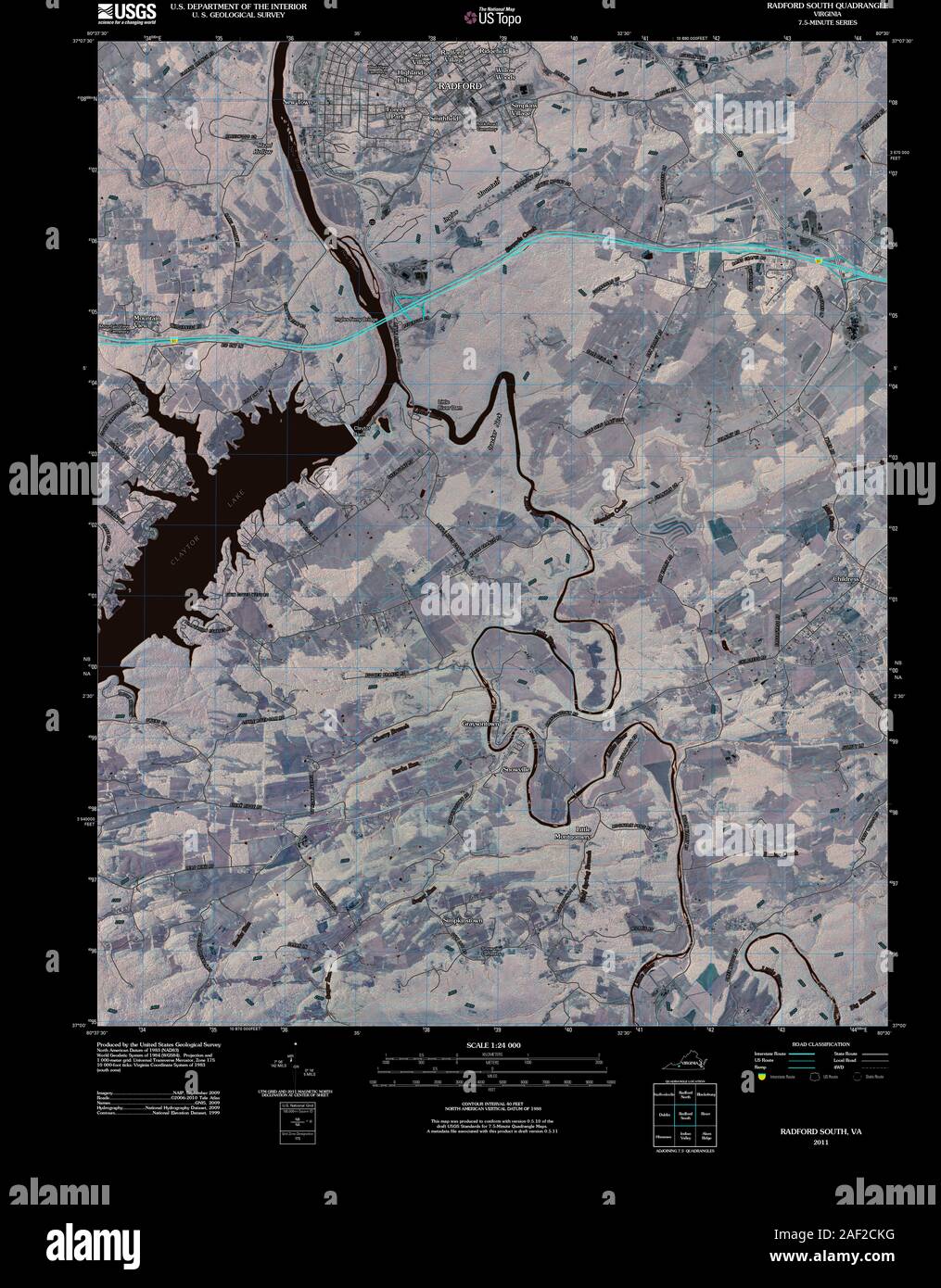 Map of radford hi-res stock photography and images - Alamy