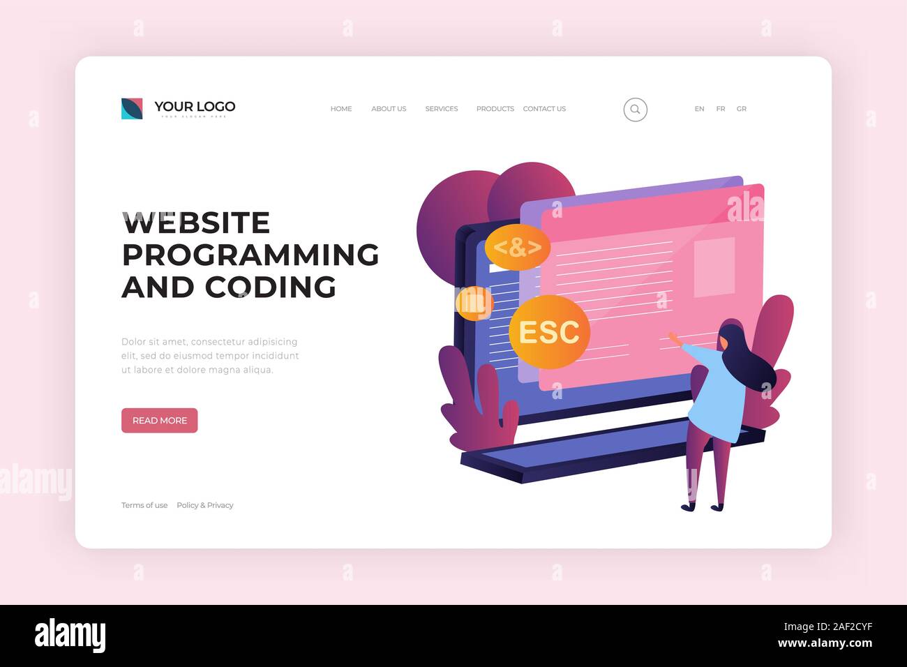 Website Programming And Coding Landing Page Design Debugging Bug Fixing Development Process