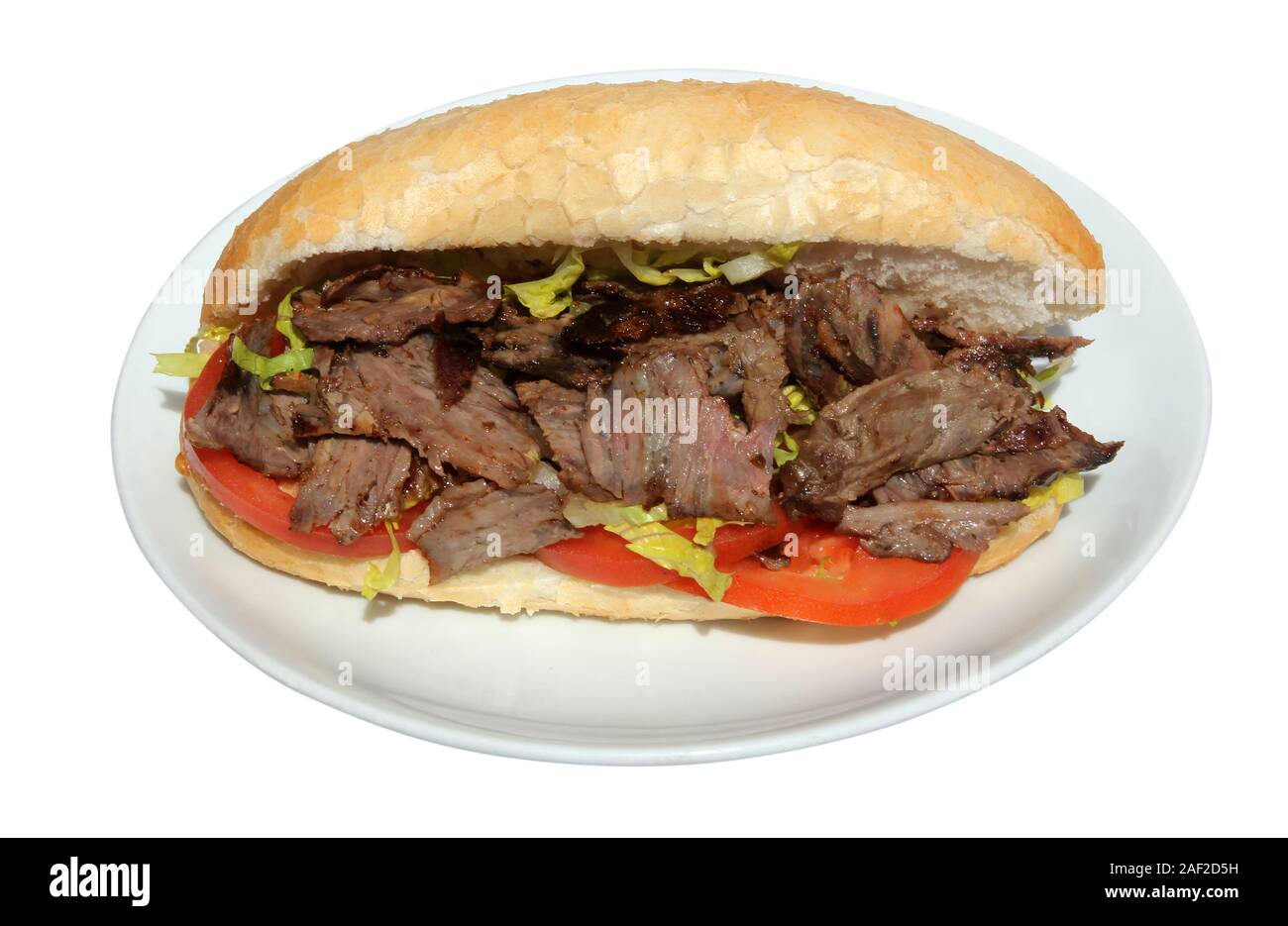 Meat in Bread Stock Photo - Alamy