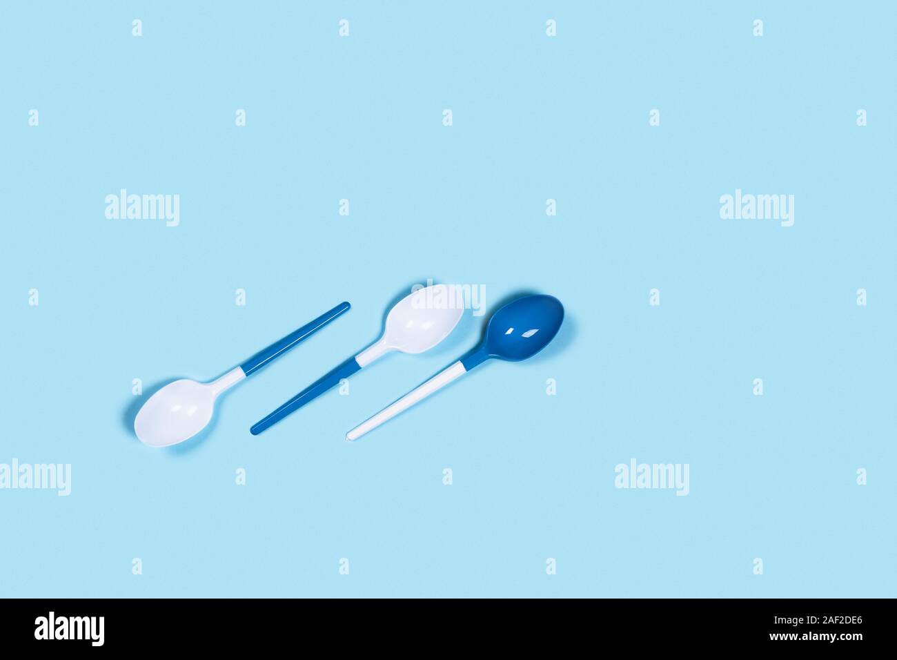 So beautiful and so dangerous plastic spoons. Environmental problem of ...