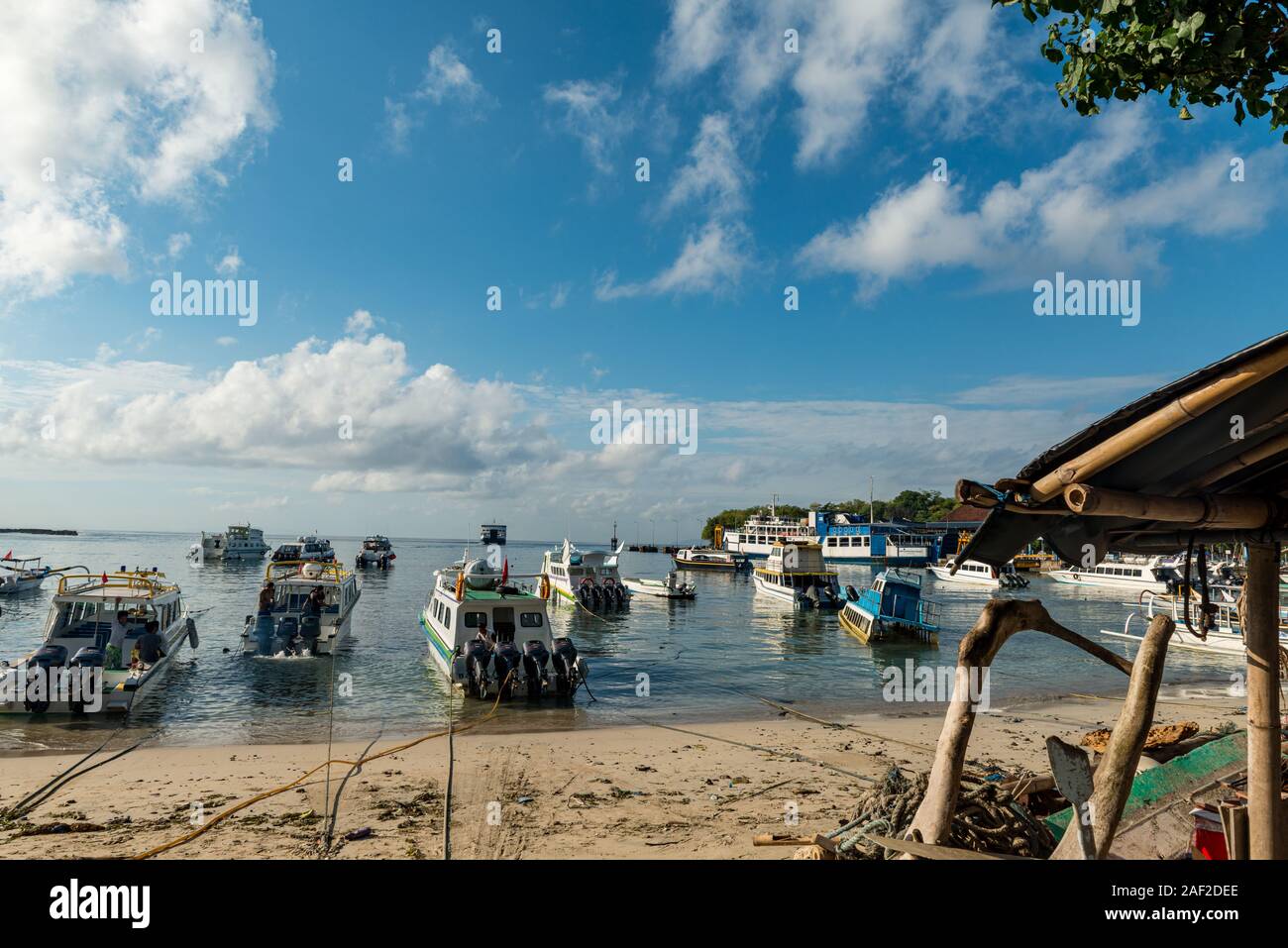 Padang Bai sea port Stock Photo - Alamy