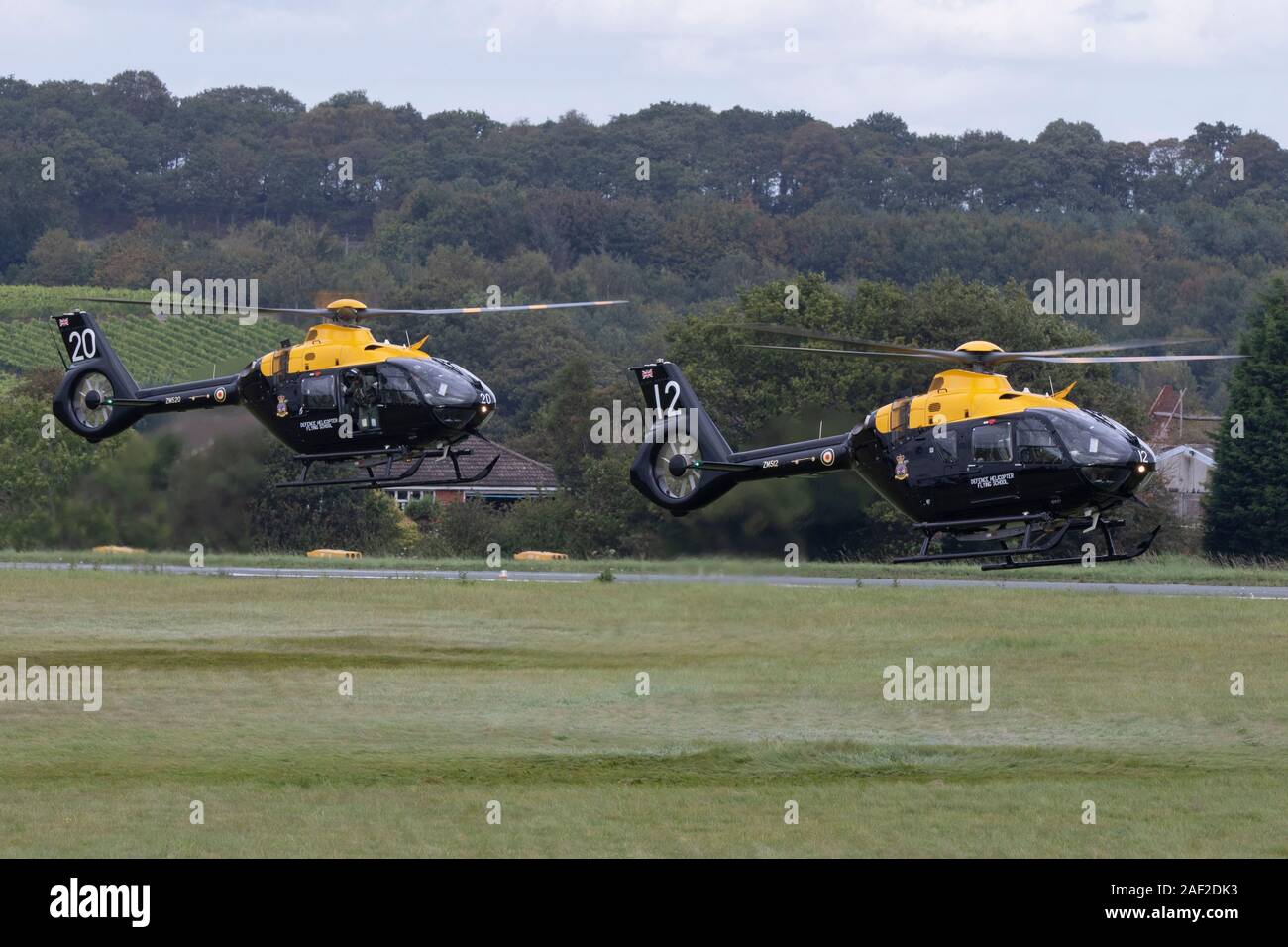 RAF Airbus Helicopters Juno HT1 helicopter of DHFS carrying out ...