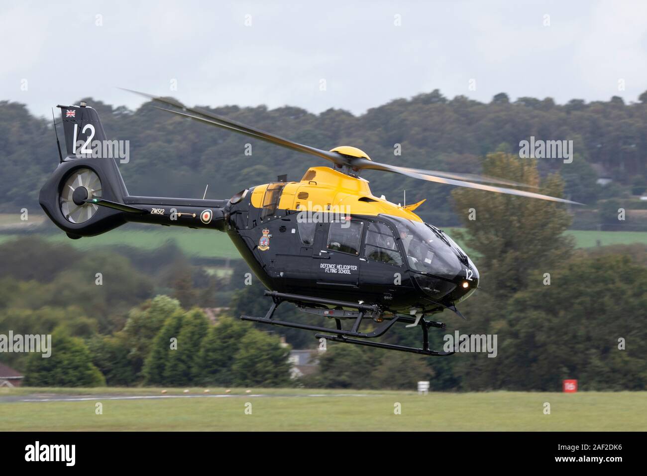 RAF Airbus Helicopters Juno HT1 helicopter of DHFS carrying out ...