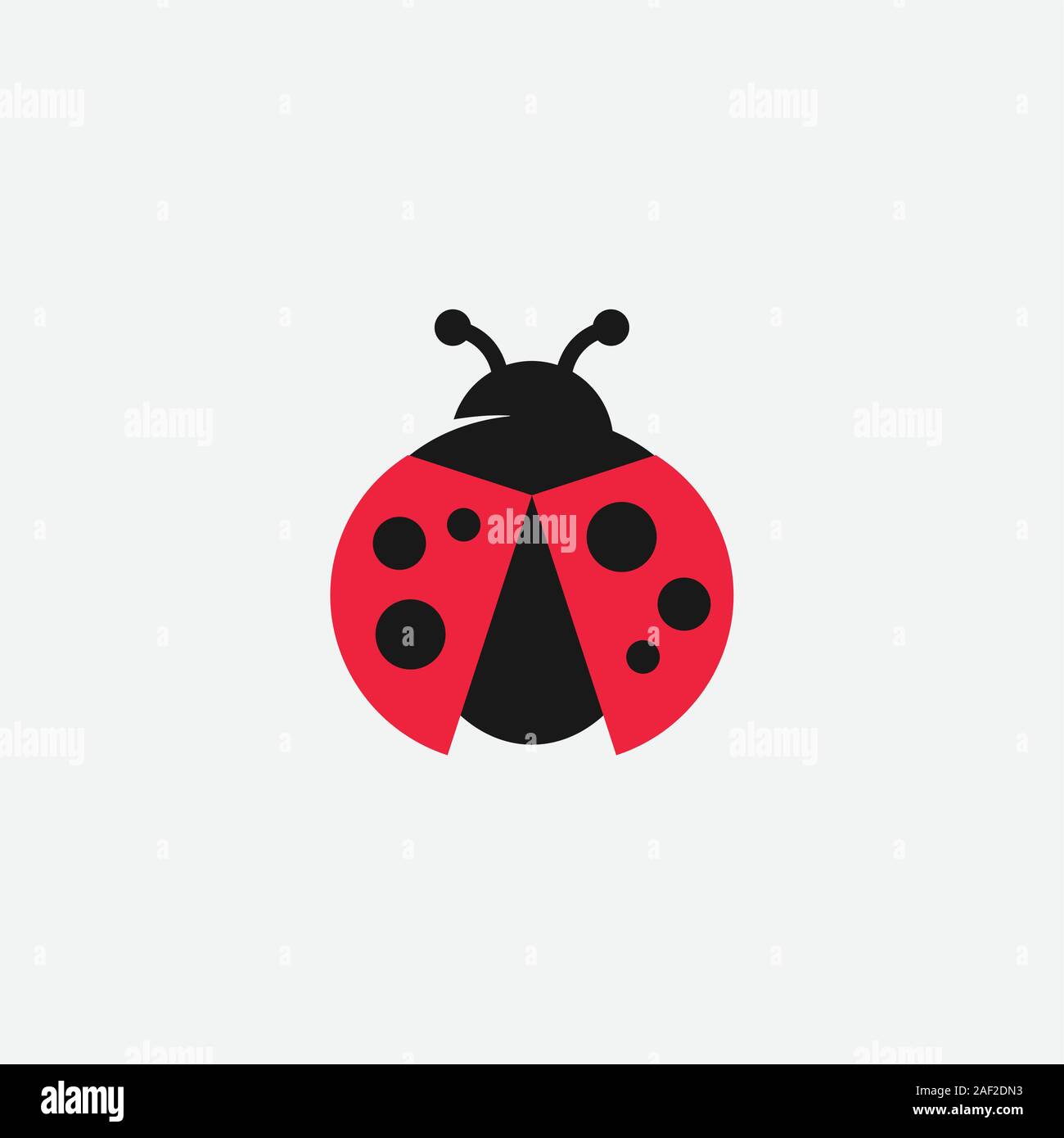 Lady bug vector icon, Lady bug logo design, cute icon, simple icon ...