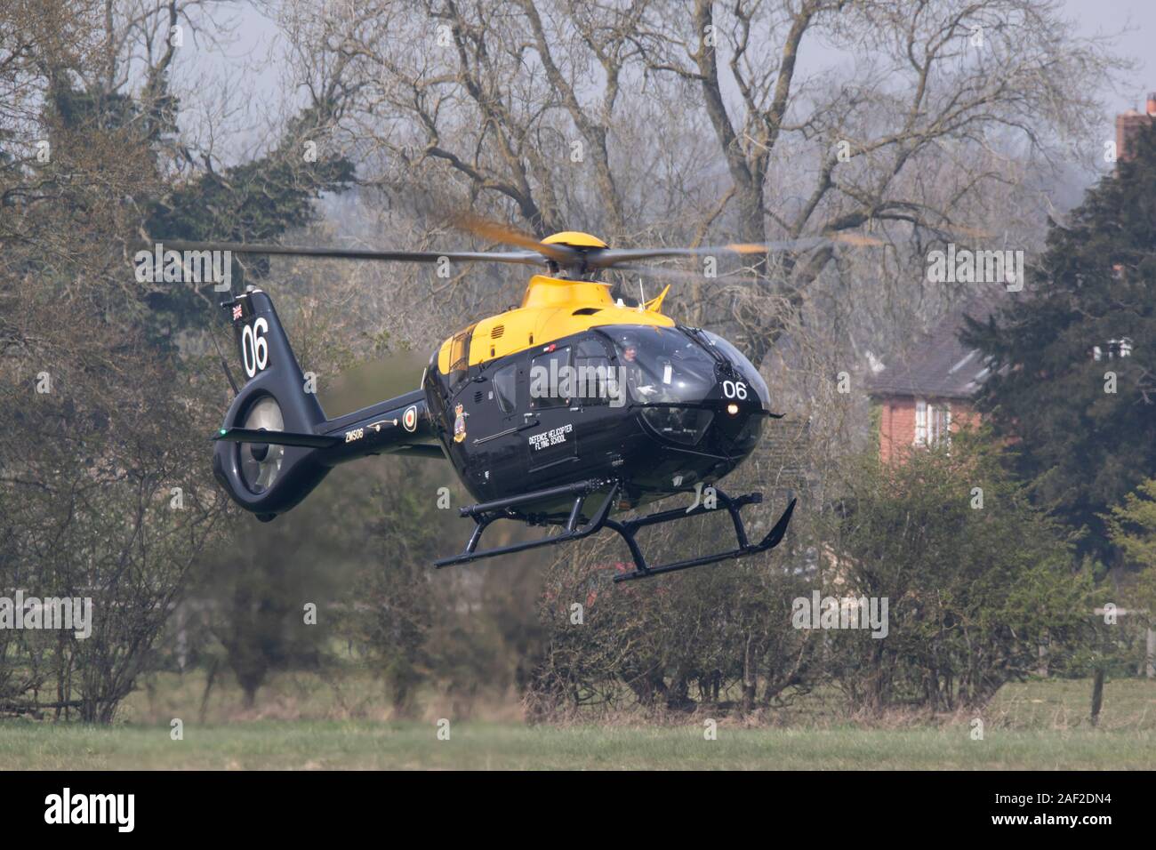 RAF Airbus Helicopters Juno HT1 helicopter of DHFS carrying out ...