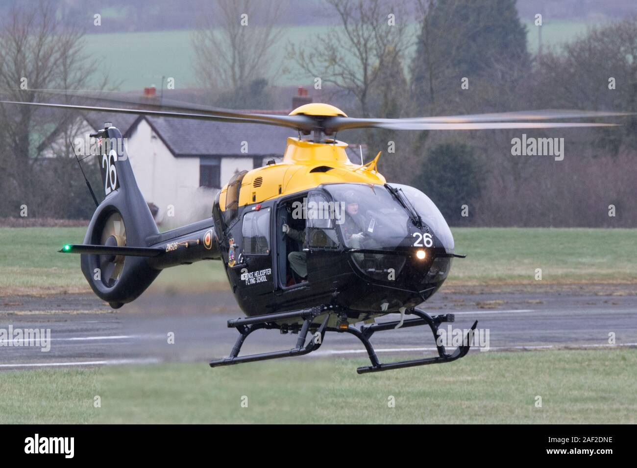 RAF Airbus Helicopters Juno HT1 helicopter of DHFS carrying out ...