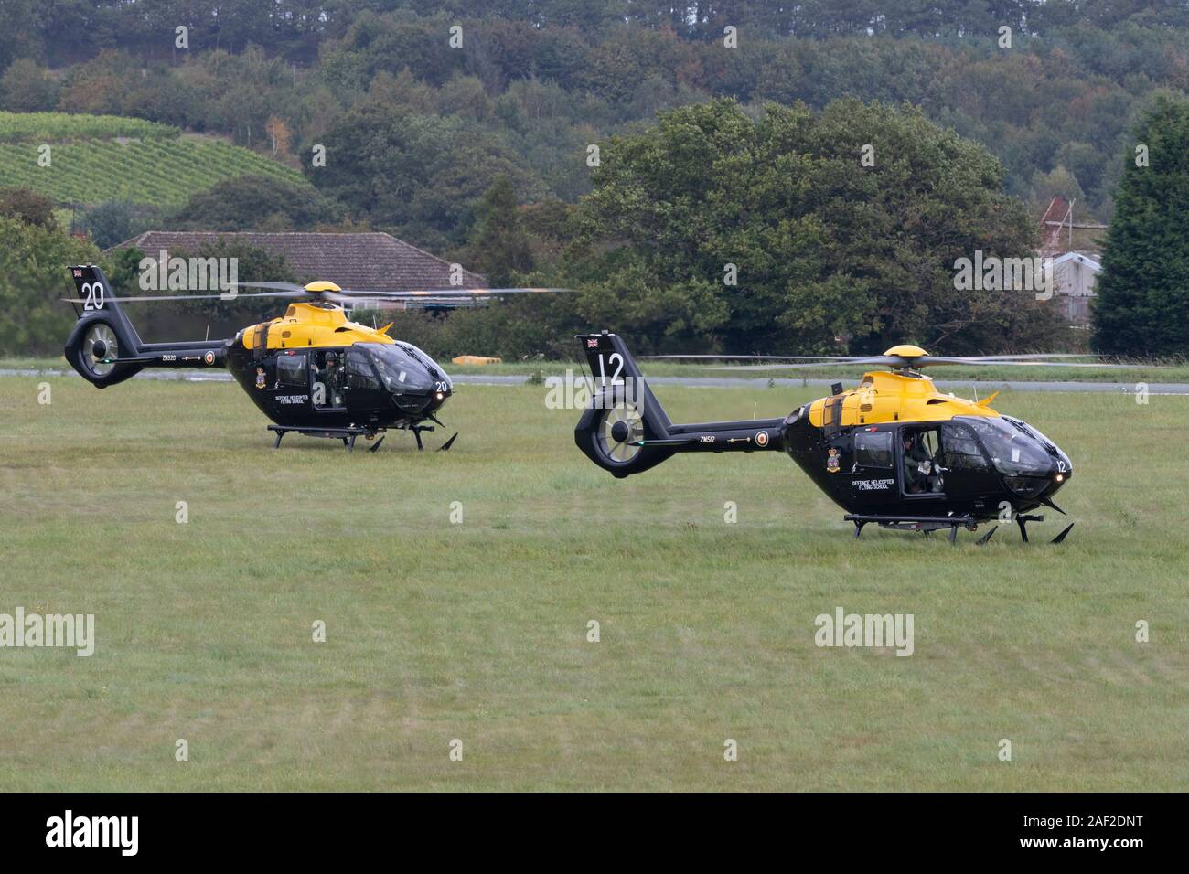 RAF Airbus Helicopters Juno HT1 helicopter of DHFS carrying out ...