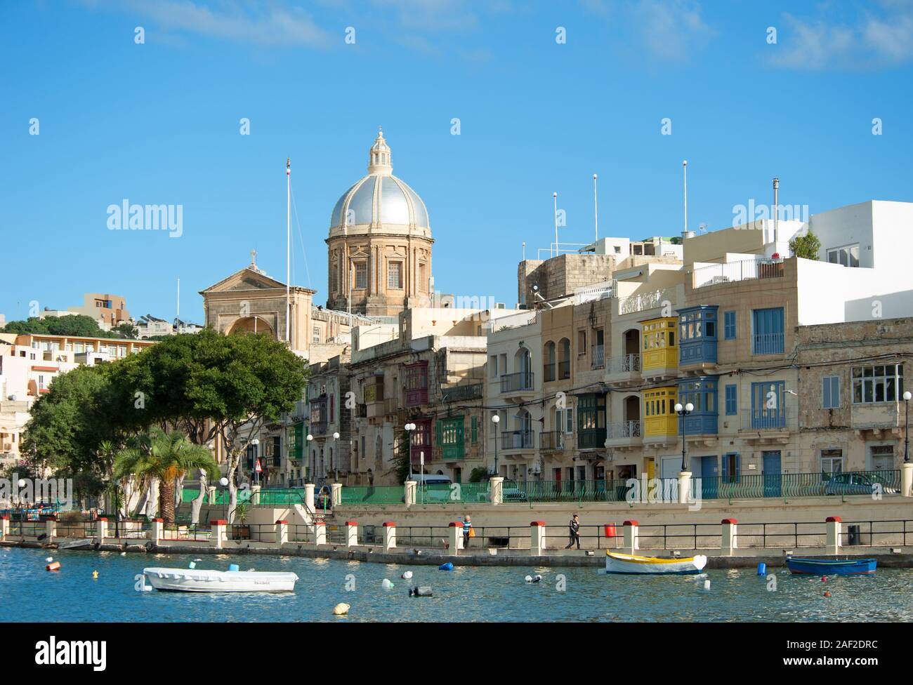 The waterfront of Kalkara, Malta Stock Photo - Alamy