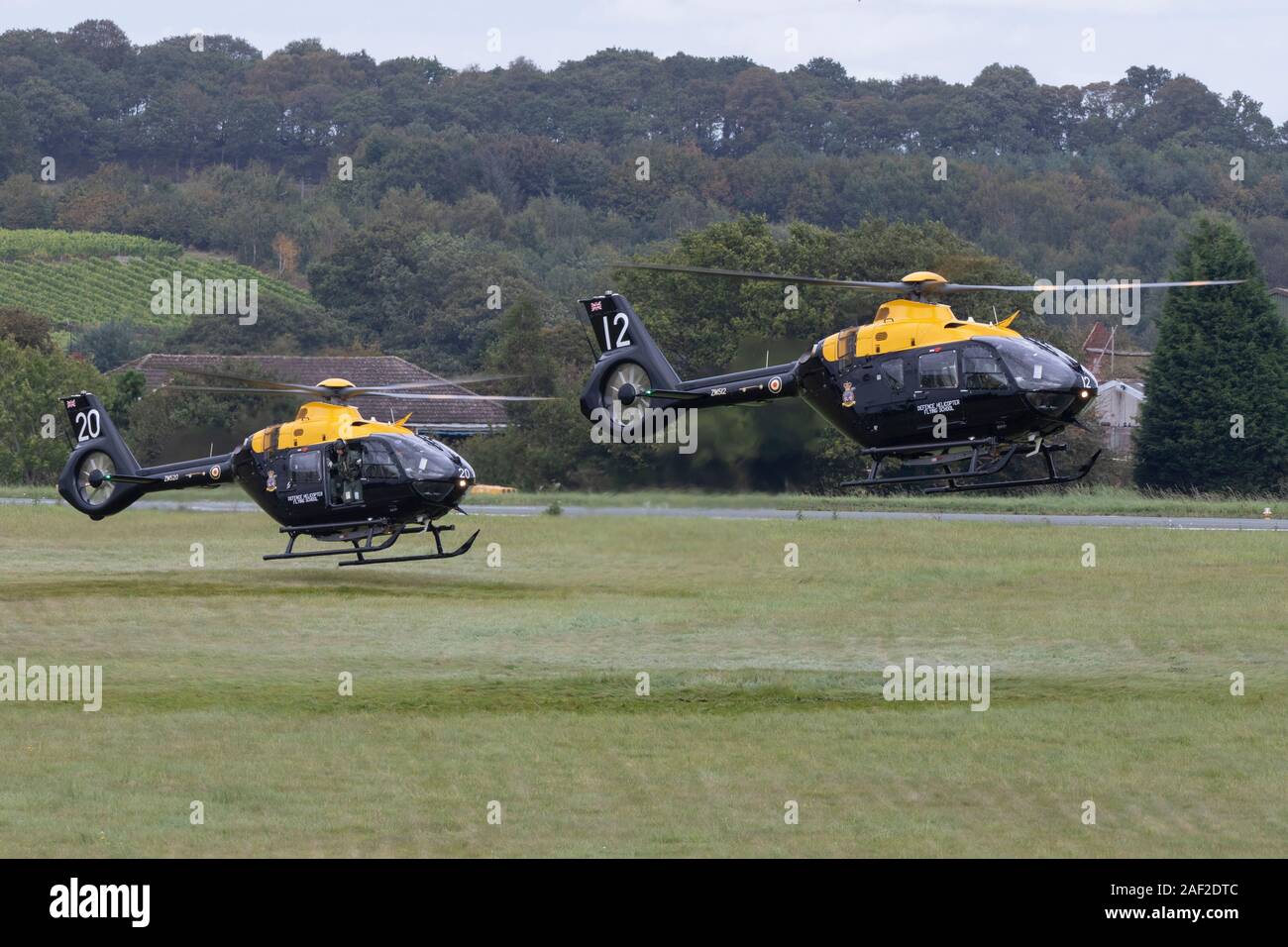 RAF Airbus Helicopters Juno HT1 helicopter of DHFS carrying out ...