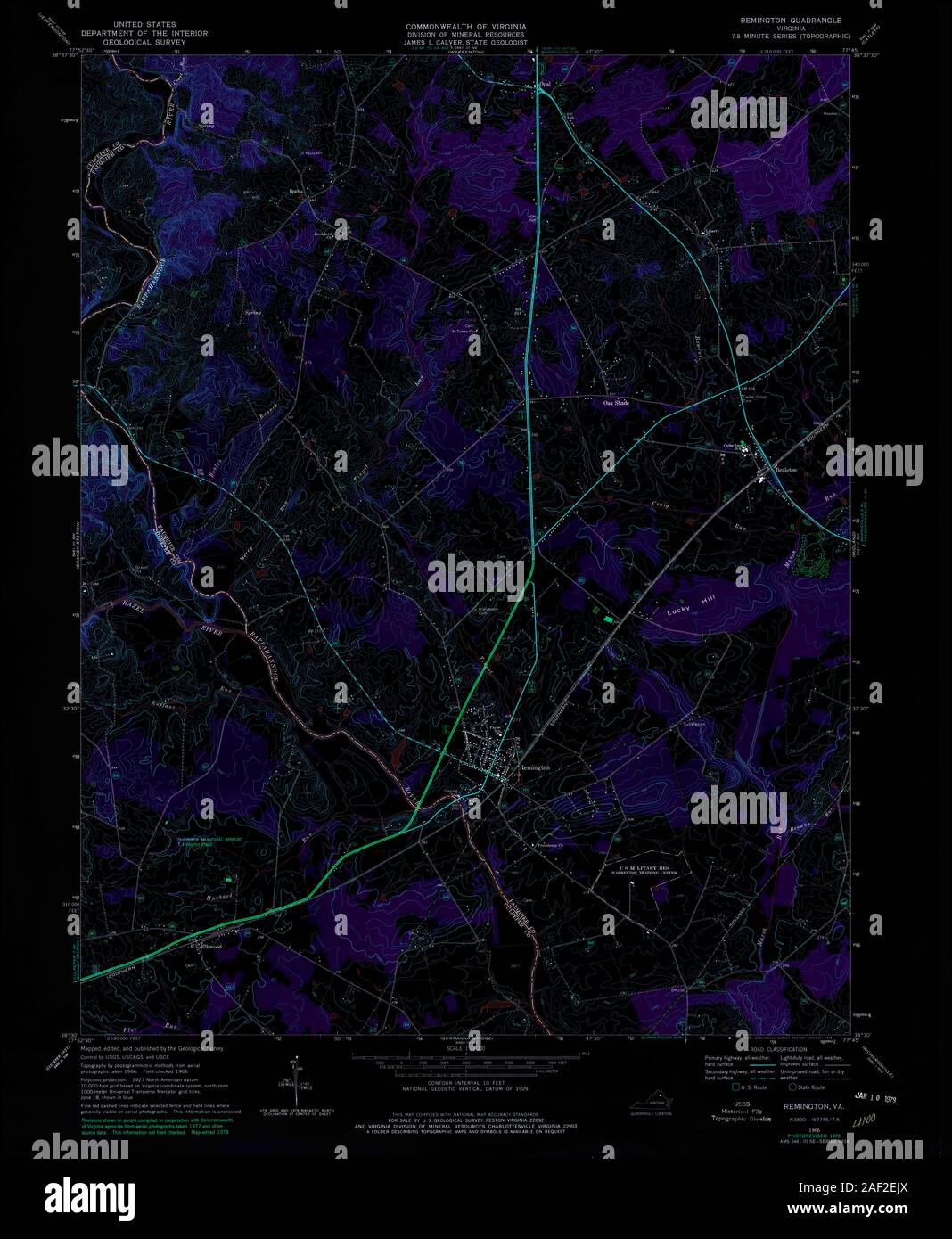Remington map hi-res stock photography and images - Alamy