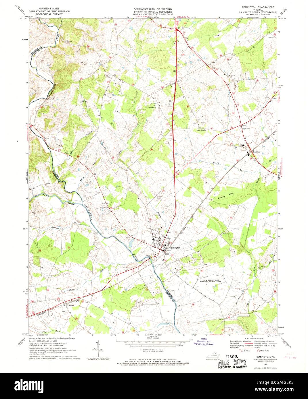 Remington map hi-res stock photography and images - Alamy