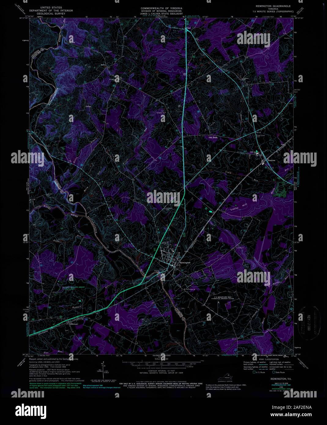 Remington map hi-res stock photography and images - Alamy