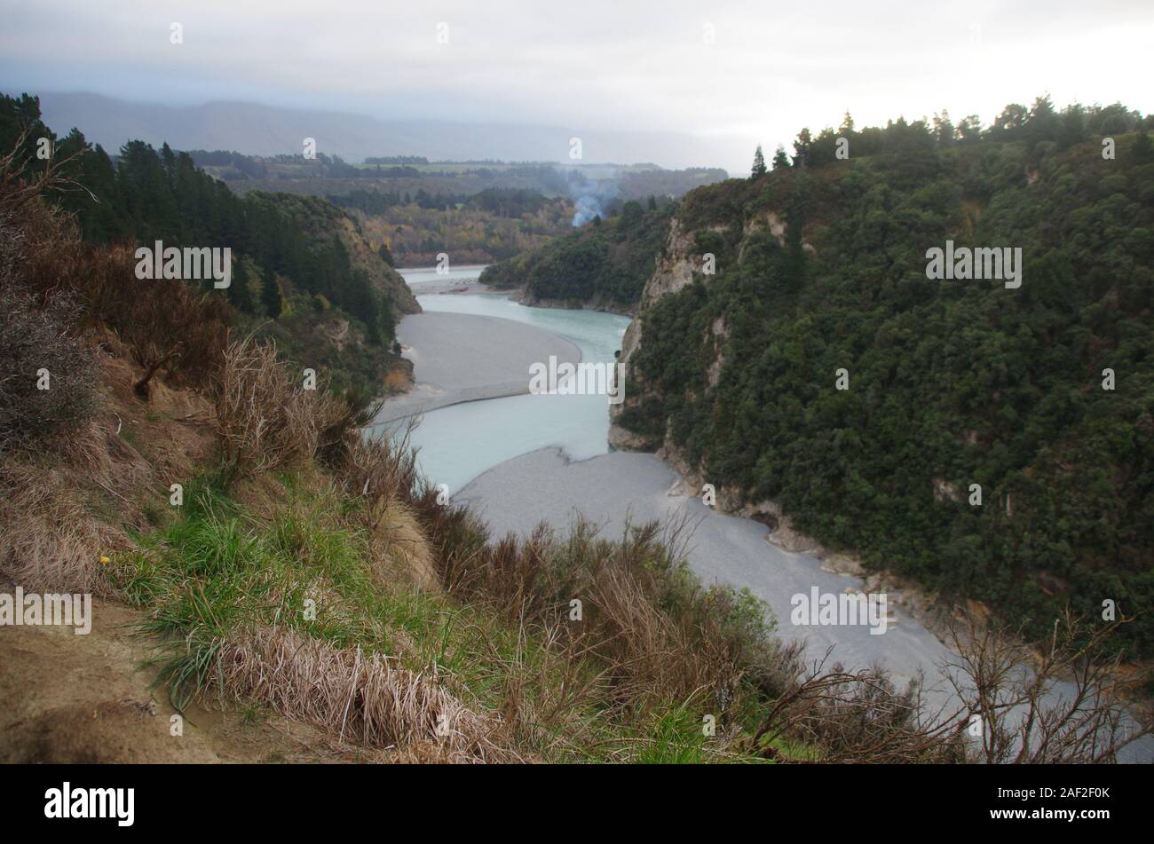 Rakaia Gorge. Te Araroa Trail. South Island. New Zealand Stock Photo ...