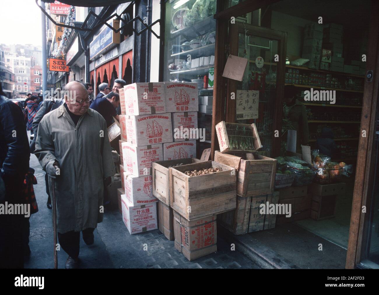 Soho london street 1980s hi-res stock photography and images - Alamy