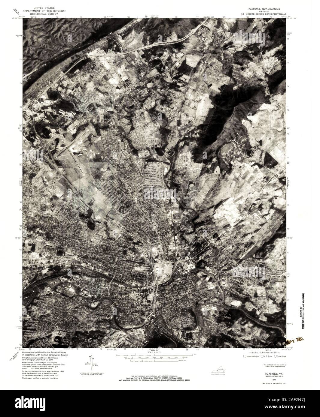 Historical map of roanoke hi-res stock photography and images - Alamy