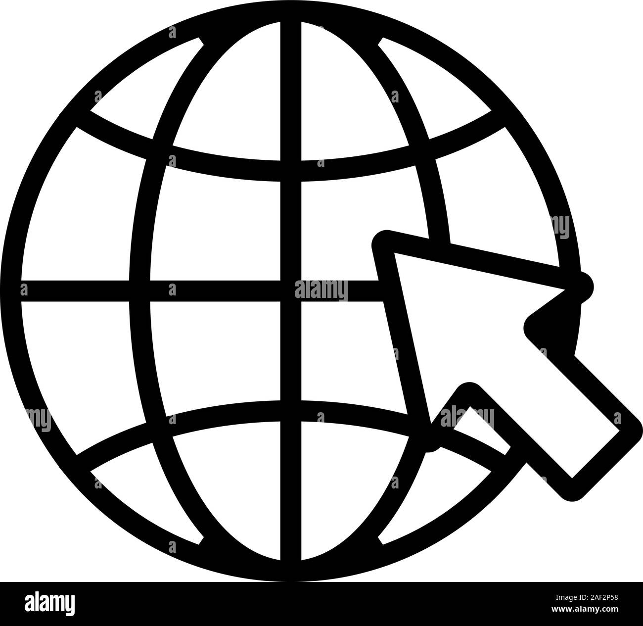 Exploring the land icon vector. Isolated contour symbol illustration ...