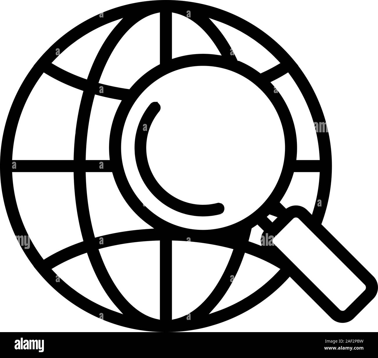 Exploring the land icon vector. Isolated contour symbol illustration ...