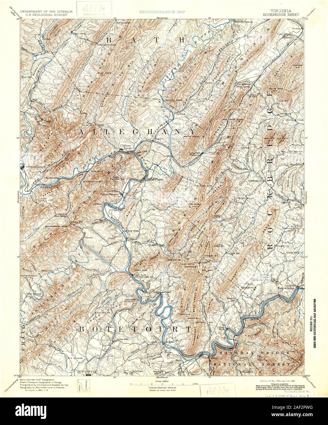 Rockbridge map hi-res stock photography and images - Alamy