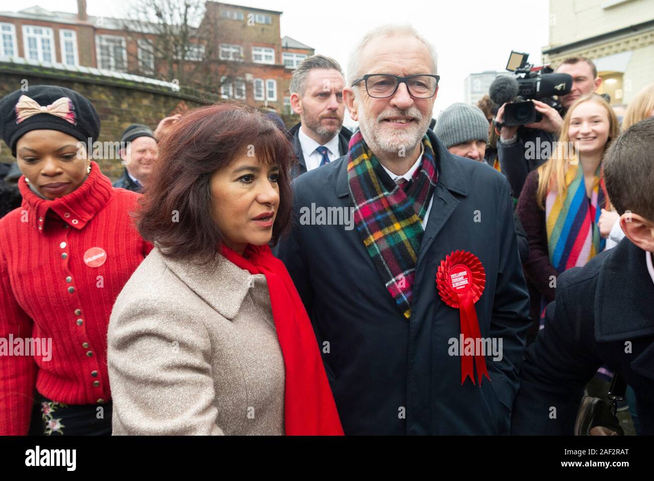 London, Britain. 12th Dec, 2019. British Labour Party Leader Jeremy ...