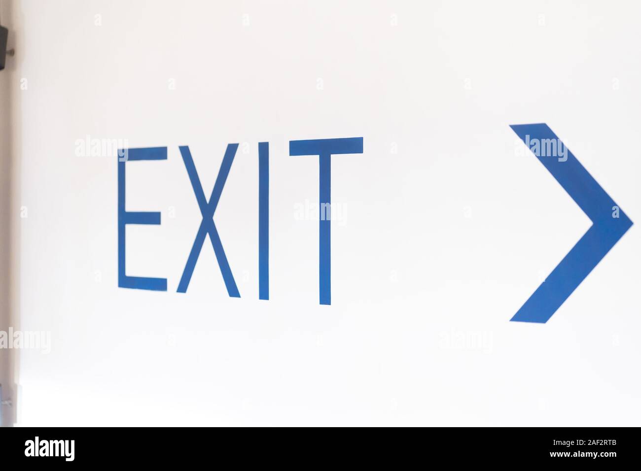 car parking photo of exit sign Stock Photo - Alamy
