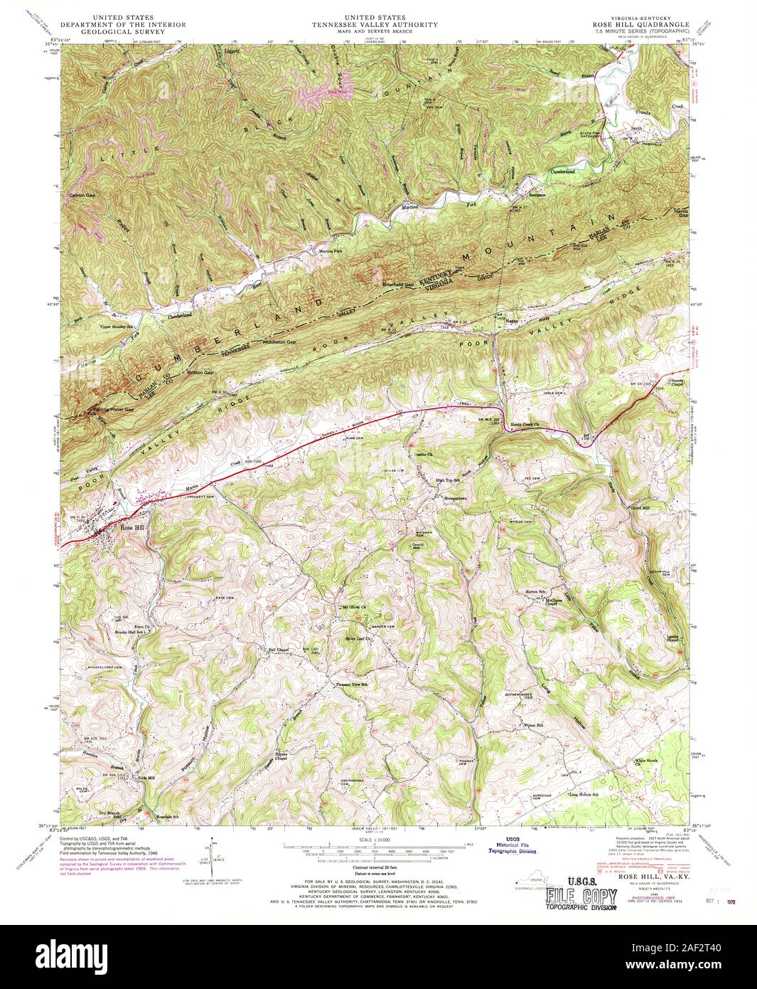Map of rose hill Cut Out Stock Images & Pictures - Alamy