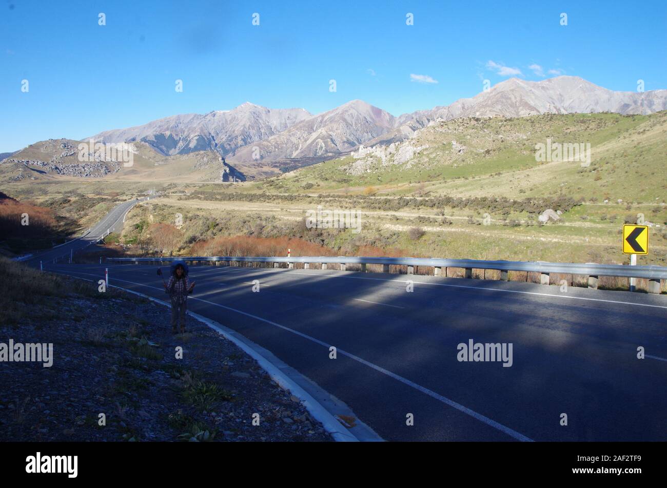 State Highway 73 alternative Te Araroa Trail route. South Island. New ...