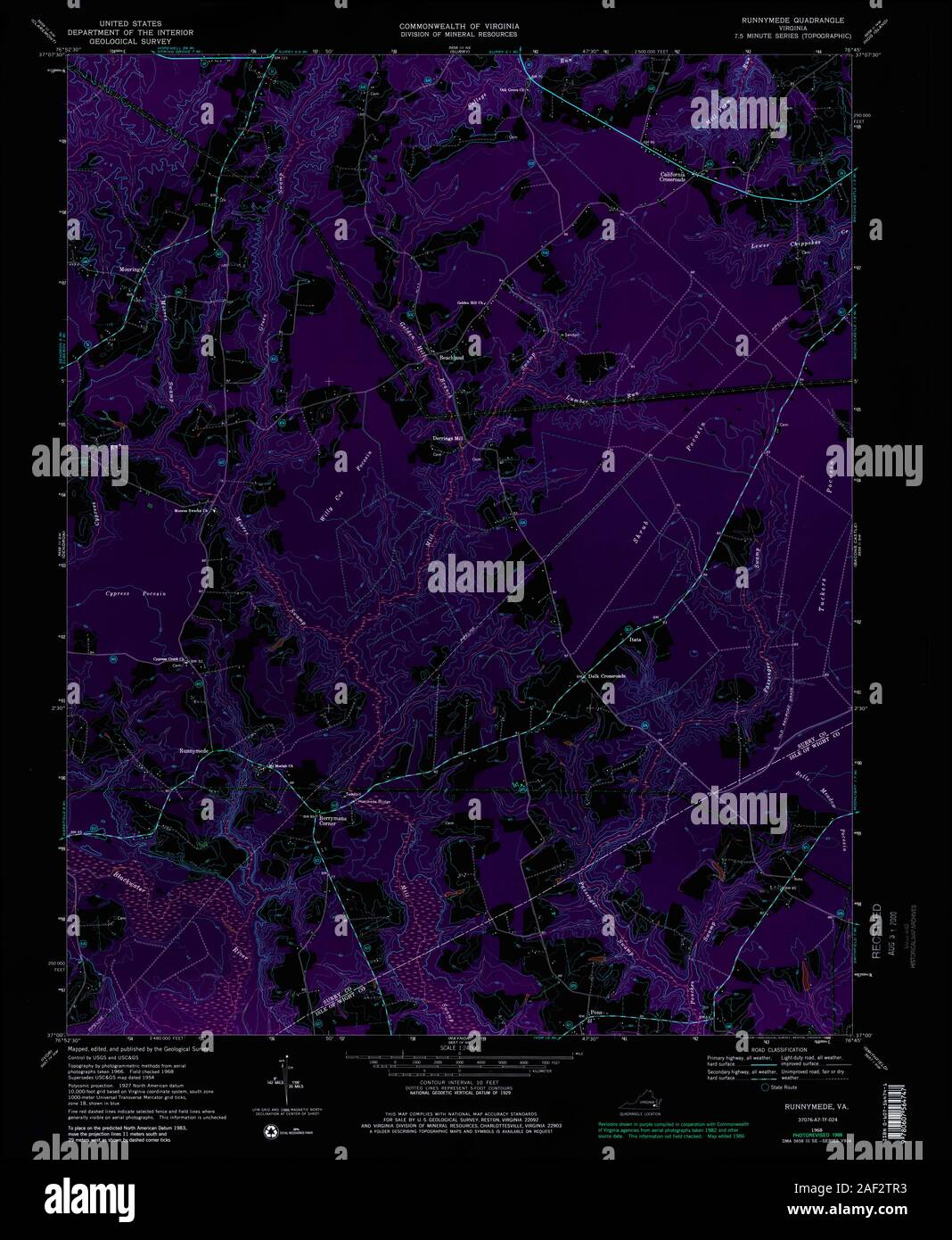 Map of runnymede hi-res stock photography and images - Alamy