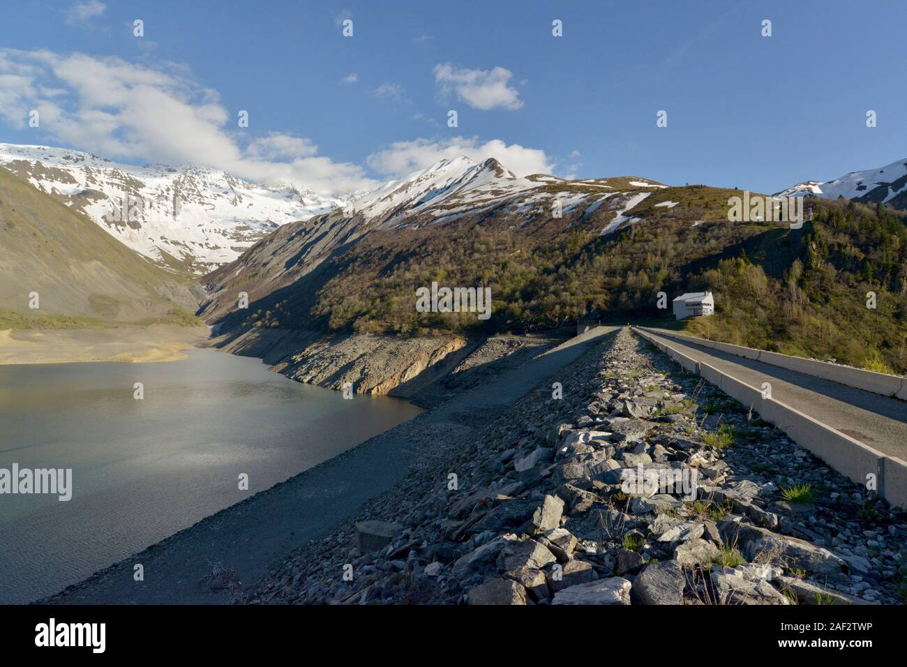 Vaujany (south-eastern France): Grand'Maison Dam, artificial reservoir ...