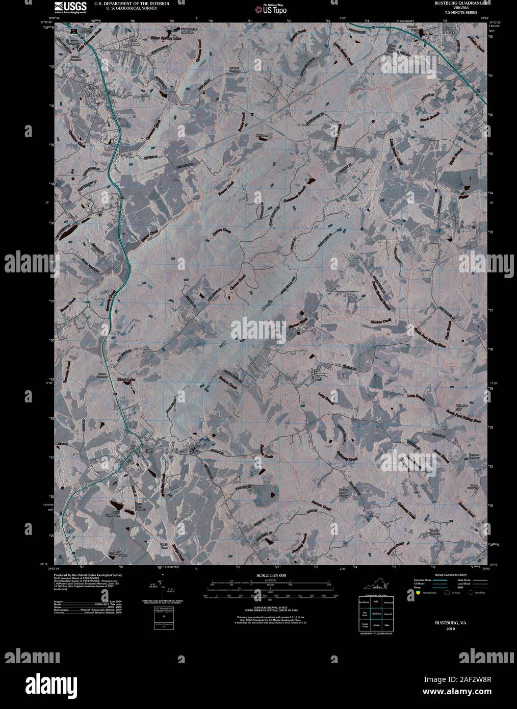 Map of rustburg hi-res stock photography and images - Alamy