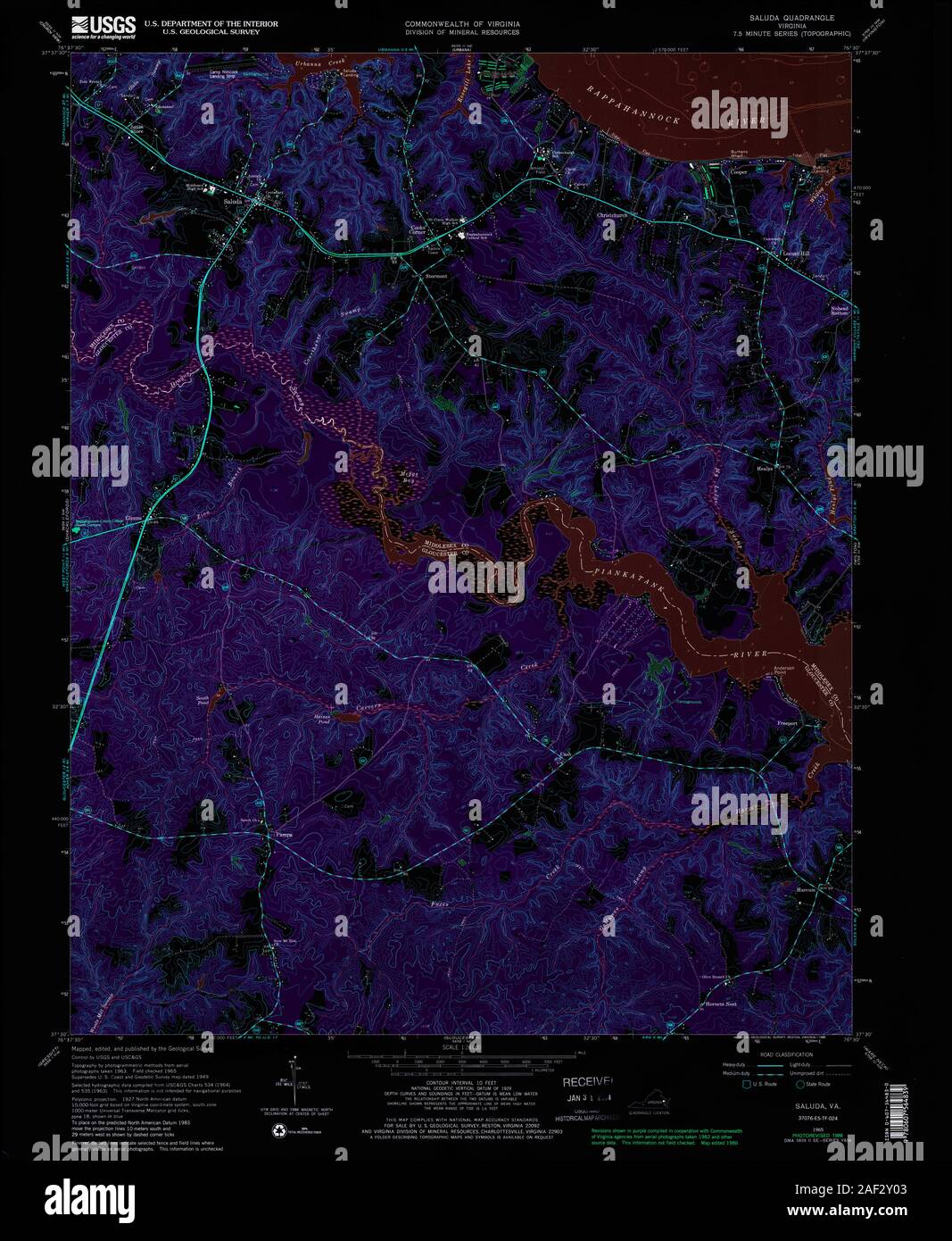 Saluda map hi-res stock photography and images - Alamy