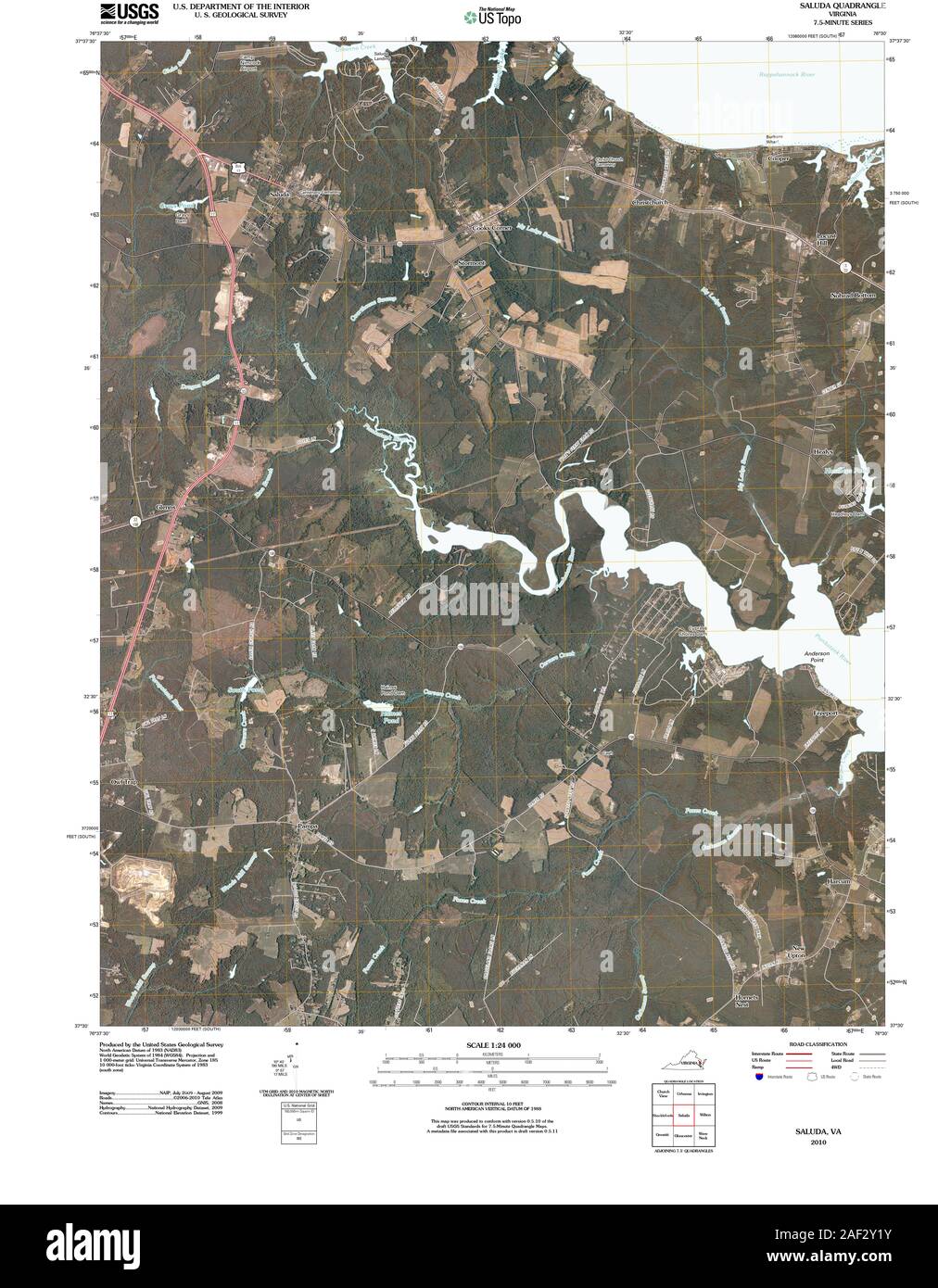 Map of saluda hi-res stock photography and images - Alamy