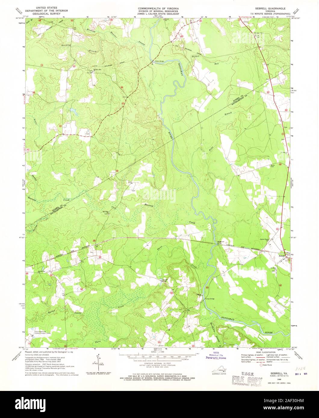 VA Sebrell 186655 1968 24000 Stock Photo - Alamy