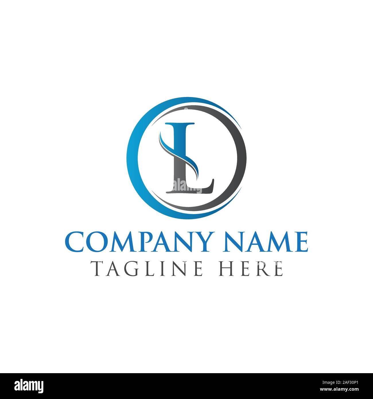 Initial Letter L Logo With Creative Modern Business Typography Vector ...