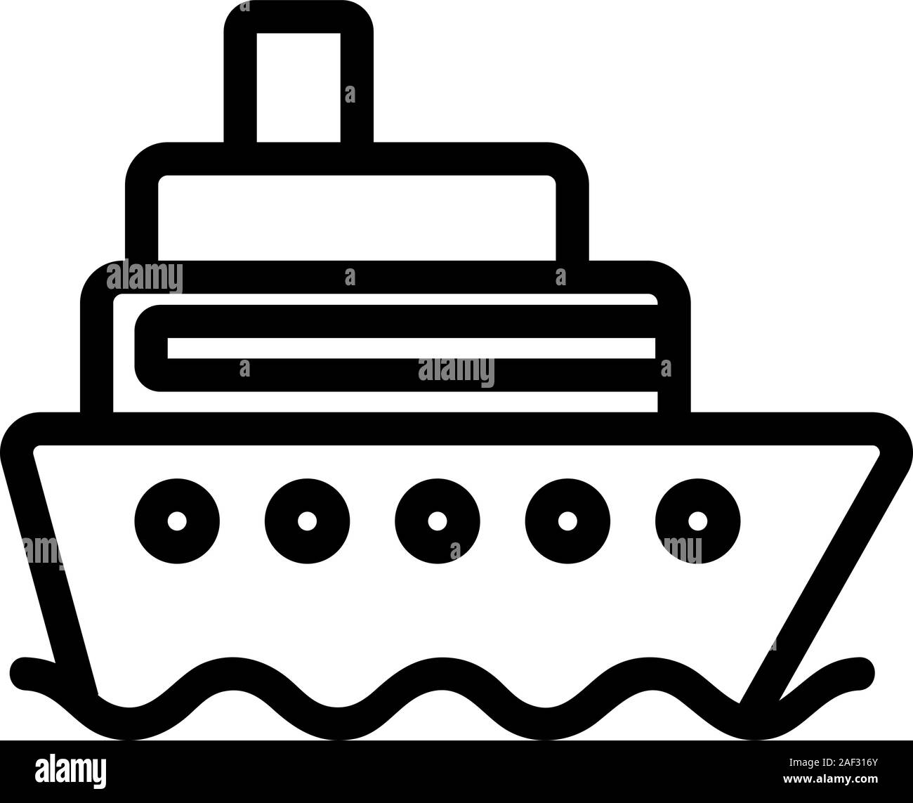 ship icon vector. Isolated contour symbol illustration Stock Vector Image & Art - Alamy