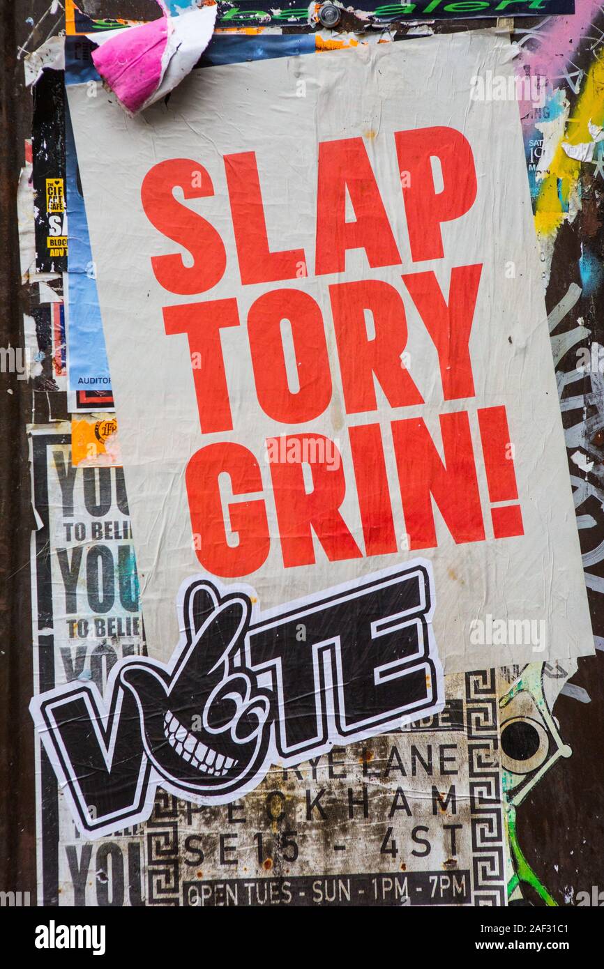 Anti tory poster hi-res stock photography and images - Alamy