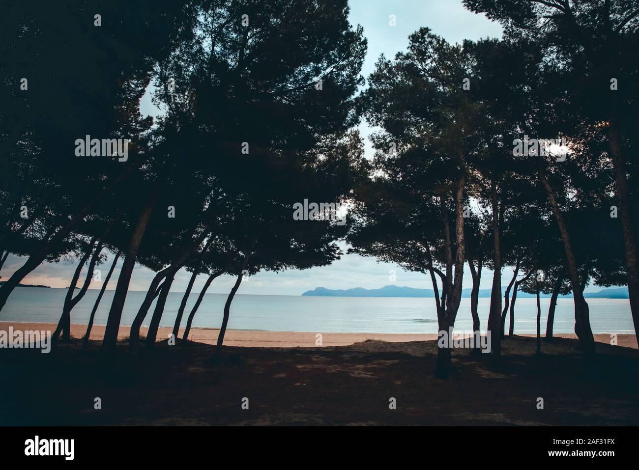 Mediterranean beach in the rainy morning. Original nature wallpapers ...