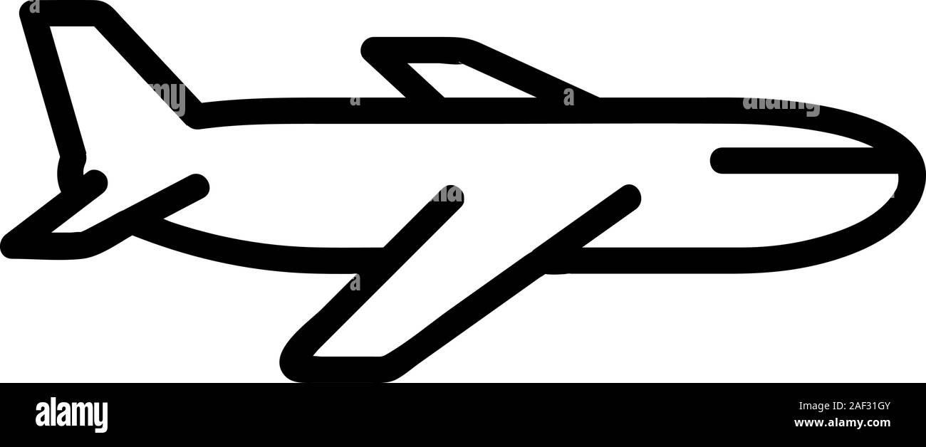 plane icon vector. Isolated contour symbol illustration Stock Vector ...